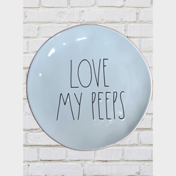 Rae Dunn | Holiday | Rae Dunn Love My Peeps Pastel Blue Dinner Size ...